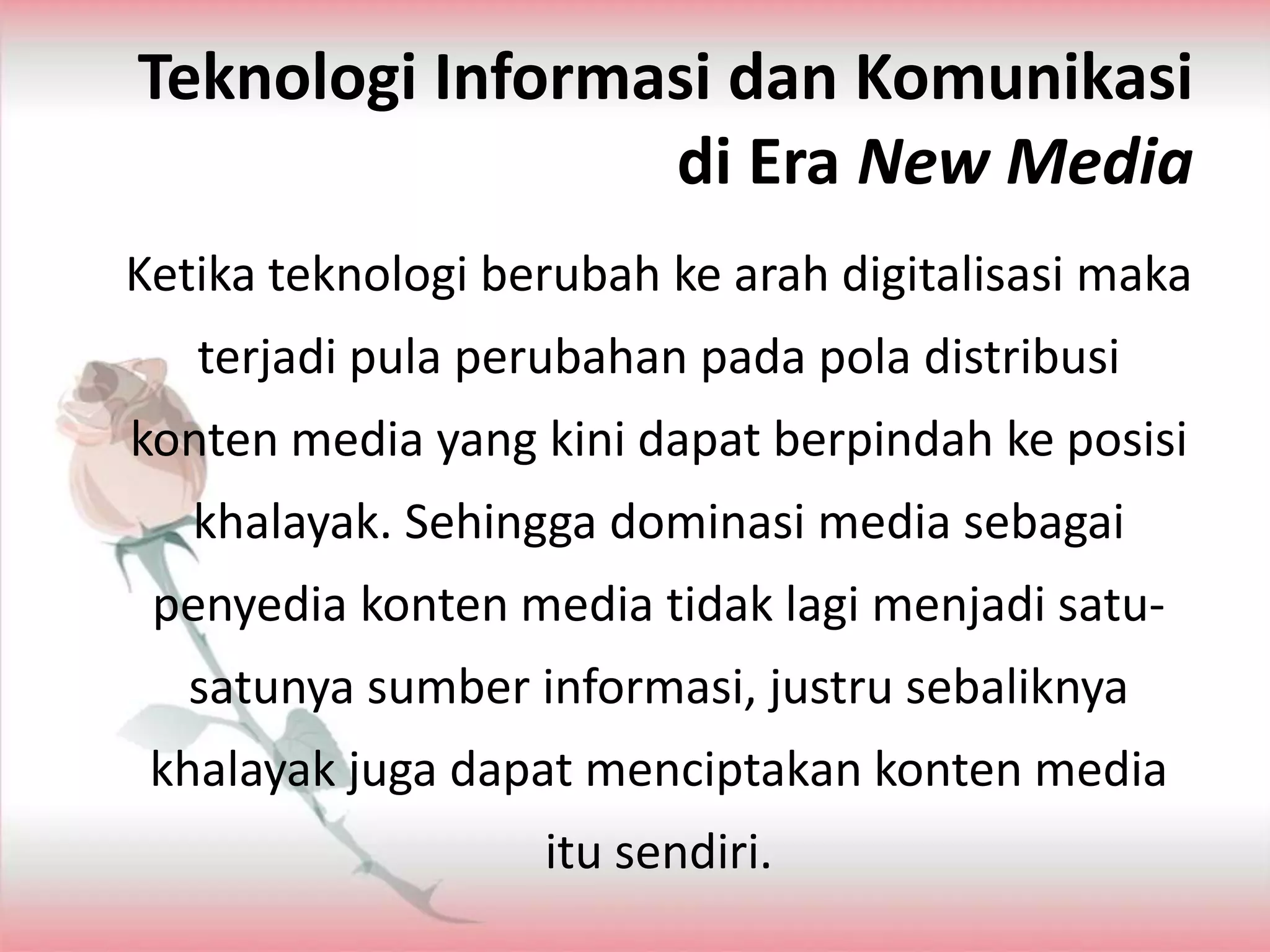 New media dan masyarakat | PPTX