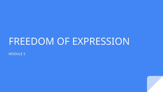 New Media Lesson - Module 3 Freedom of Expression.pptx