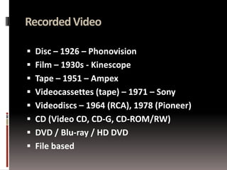 New Media Video Overview | PPTX | Video Software | Computer Software ...