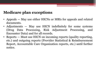 New medicare beneficiary identifiers (mbi) | PPT
