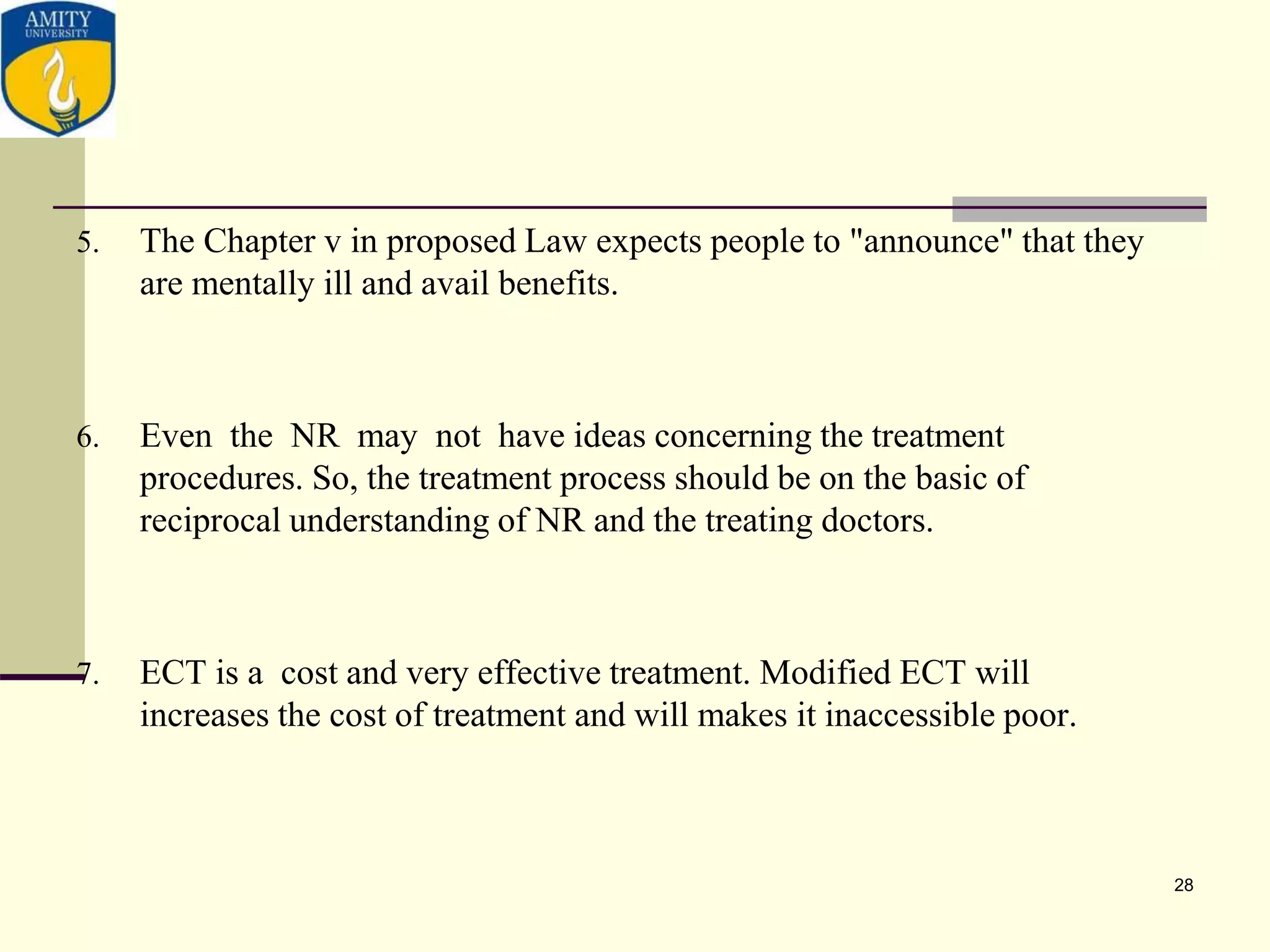 New mental health act tanu ppt | PPTX