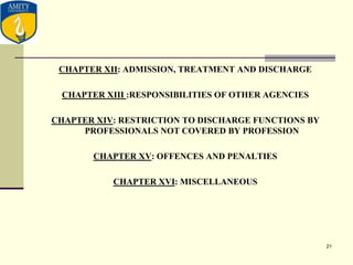 New mental health act tanu ppt | PPTX