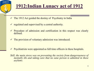 New mental health act tanu ppt | PPTX