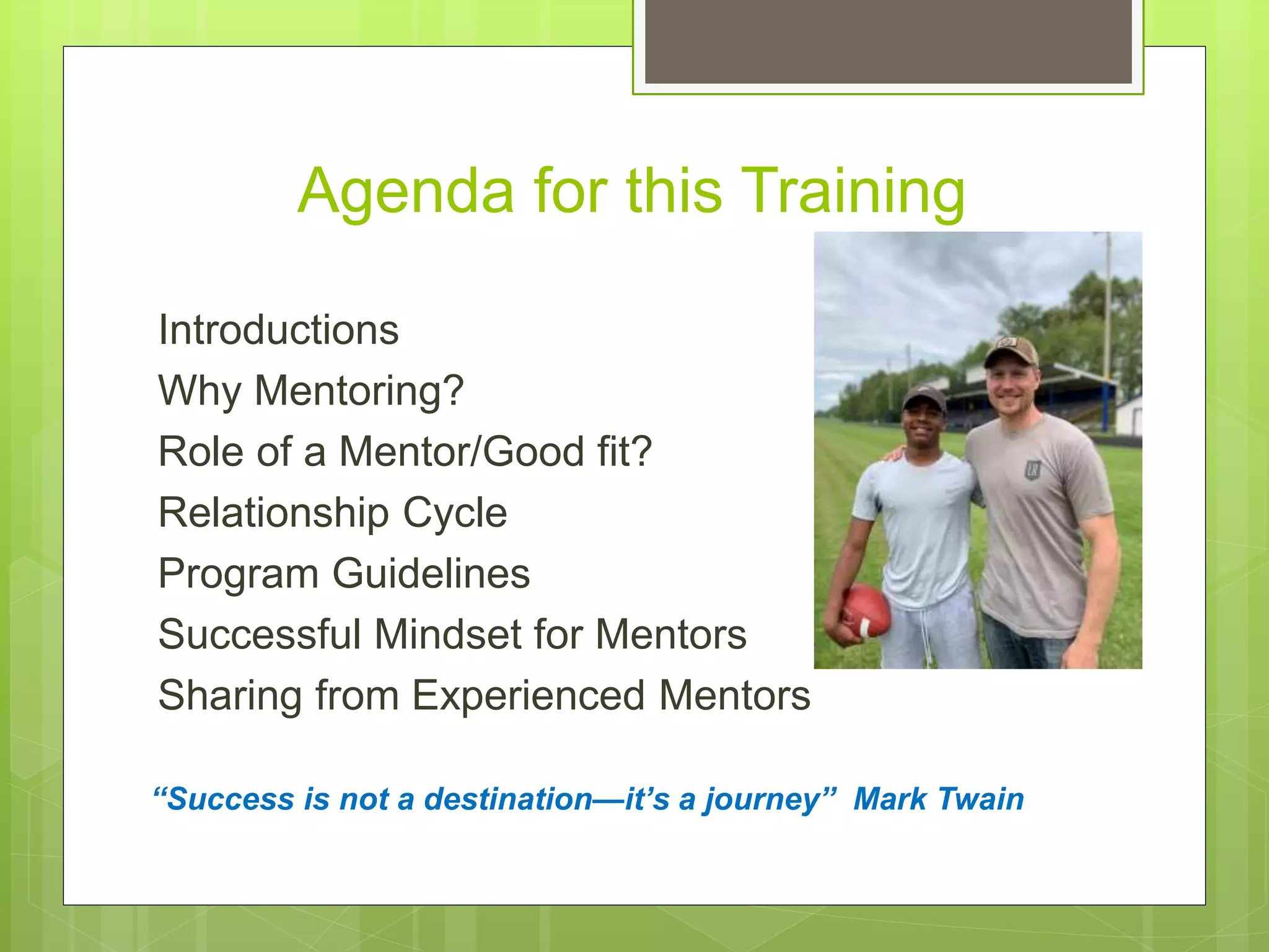 New Mentor Orientation & Training | PPTX