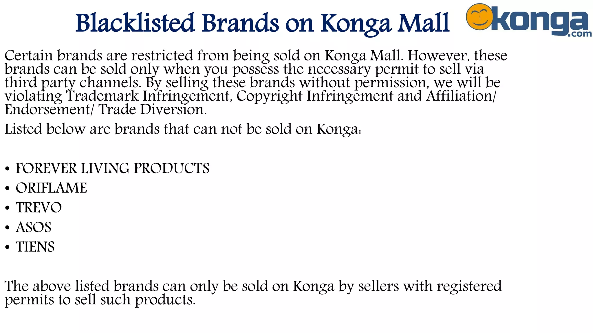 New Merchant Orientation on Konga Mall | PPT