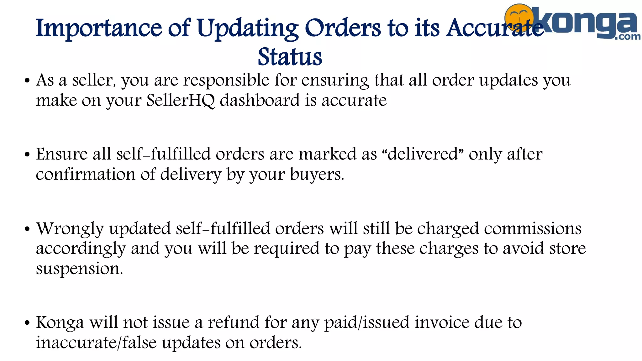 New Merchant Orientation on Konga Mall | PPT