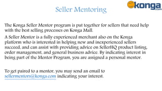 New Merchant Orientation on Konga Mall | PPT