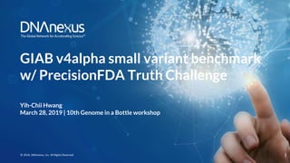 New methods dnanexus precisionfda evaluation of draft v4alpha | PPTX