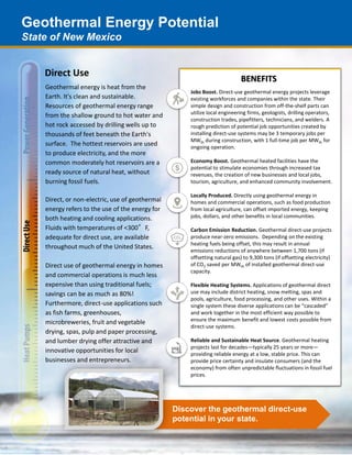 Geothermal Energy Potential - New Mexico | PDF