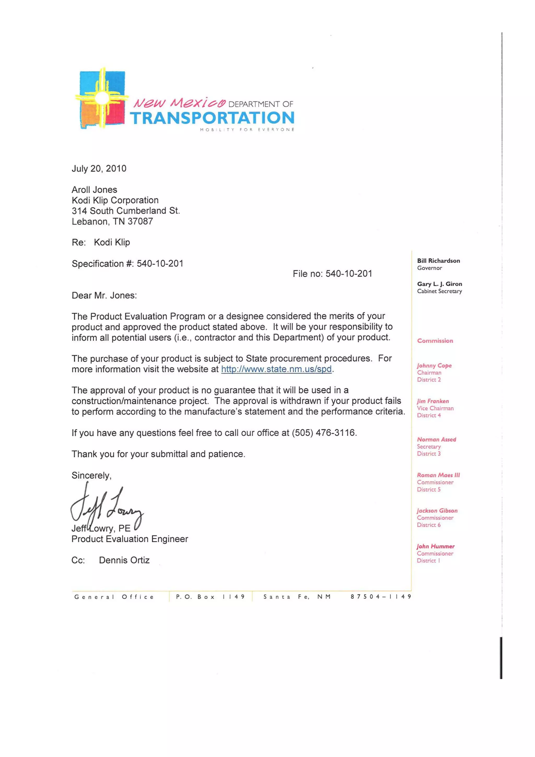 New mexico dot doc | PDF