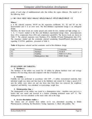 COMPUTER AIDED FORMULATION DESIGN EXPERT SOFTWARE CASE STUDY | PDF