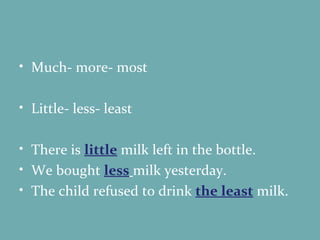 Comparative and superlative adjectives | PPT