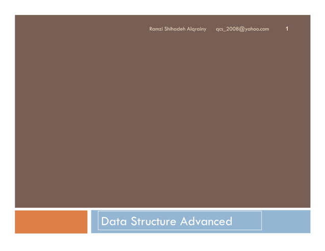 Advance Data Structure | PDF