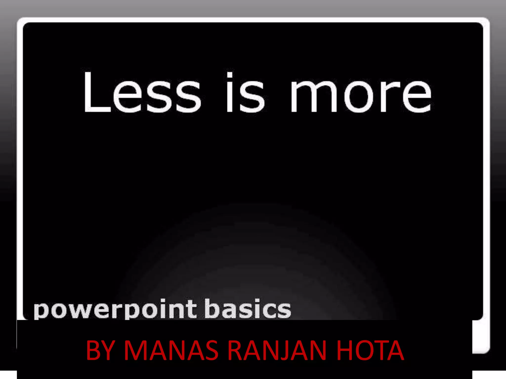 Power Point Presentation on how to make a ppt | PPTX