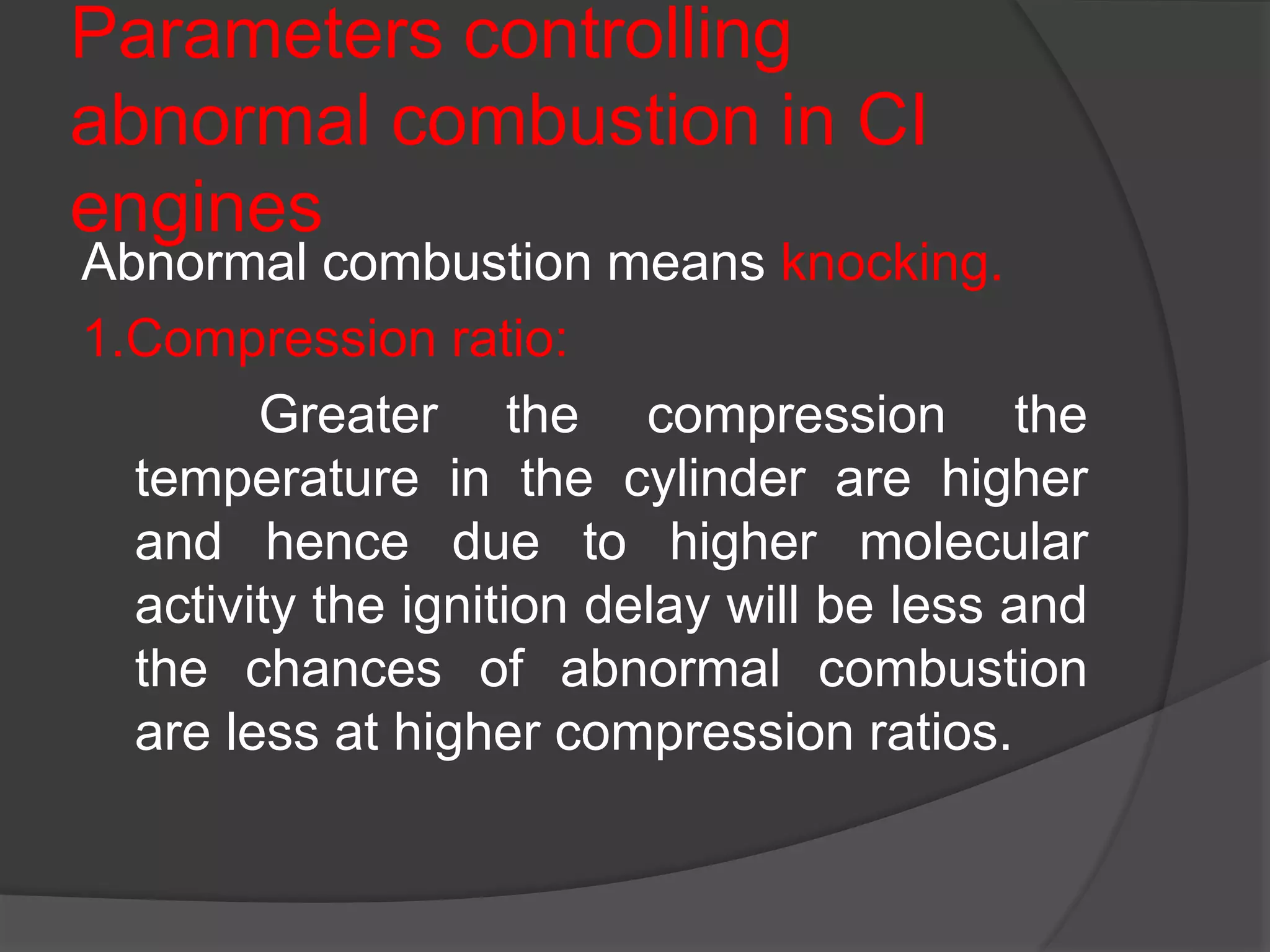 COMBUSTION IN S I & C I ENGINES | PPTX