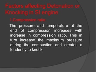 COMBUSTION IN S I & C I ENGINES | PPTX