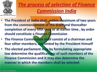 Finance commision of India | PPT