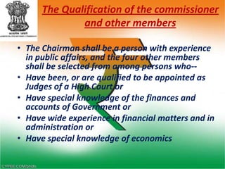 Finance commision of India | PPTX