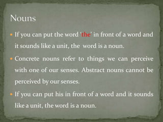 Parts Of Speech : Tips | PPTX | Internet for Beginners | Internet