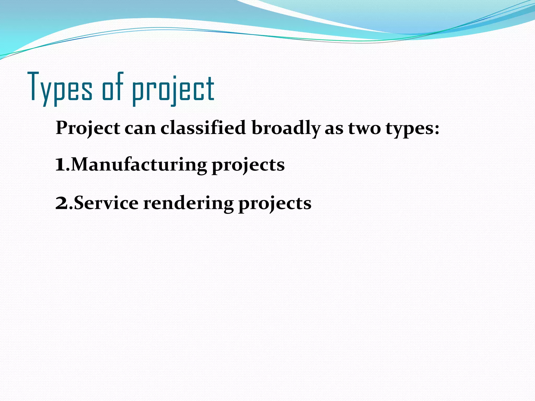 Types and dimensions of project | PPTX