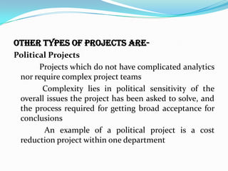 Types and dimensions of project | PPTX