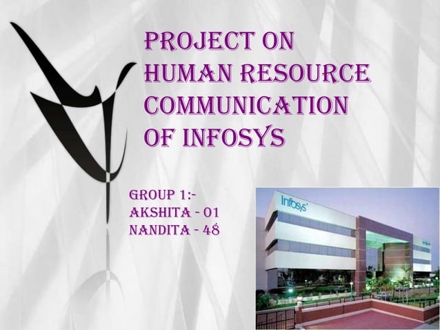 HR Communication In Infosys | PPT