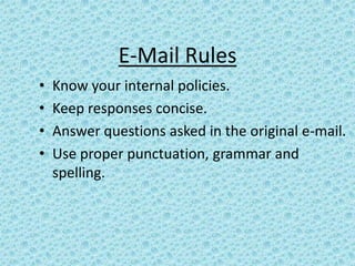 Email Etiquette | PPT