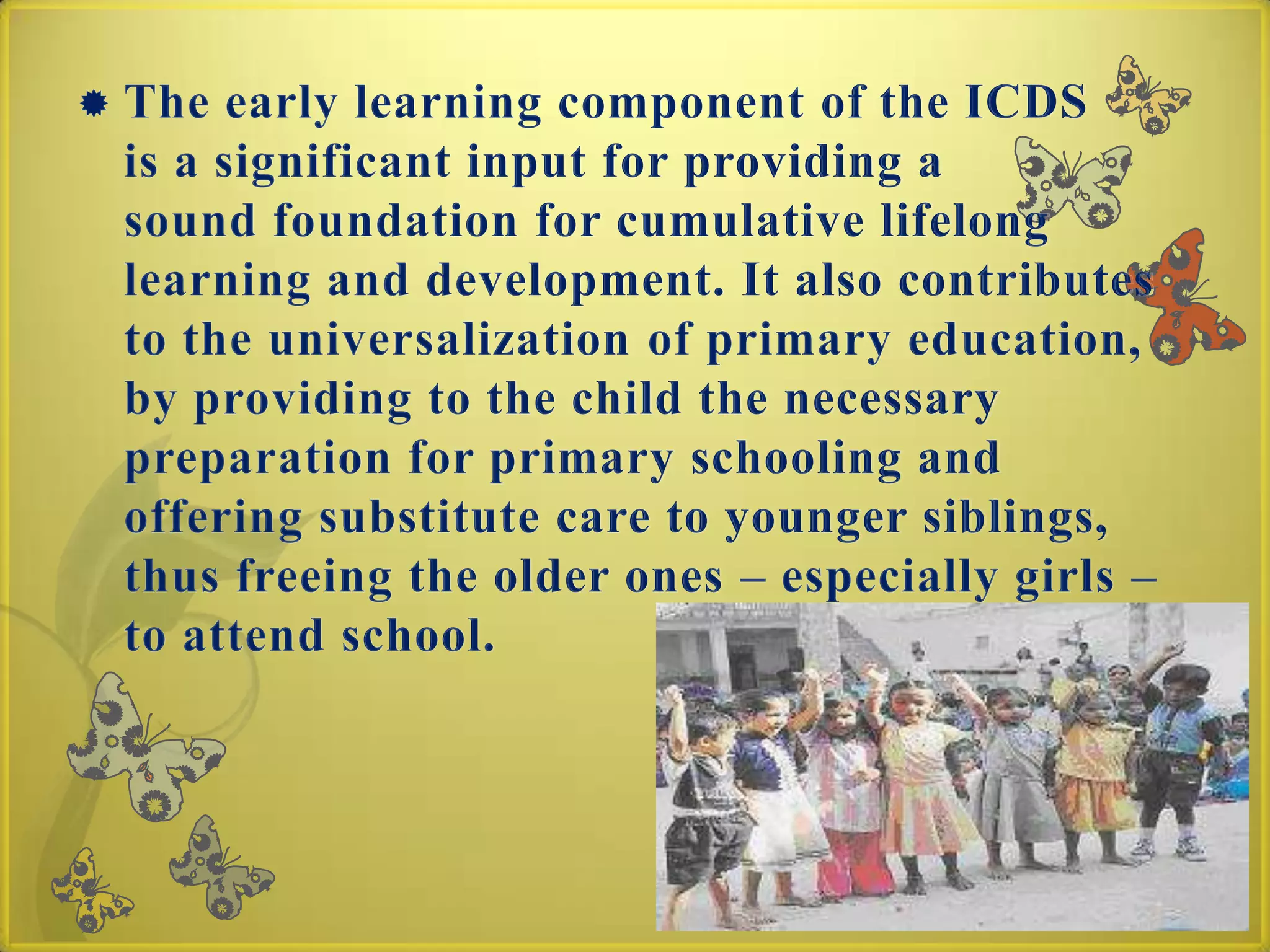 integrated child developmental scheme(ICDS) | PPTX