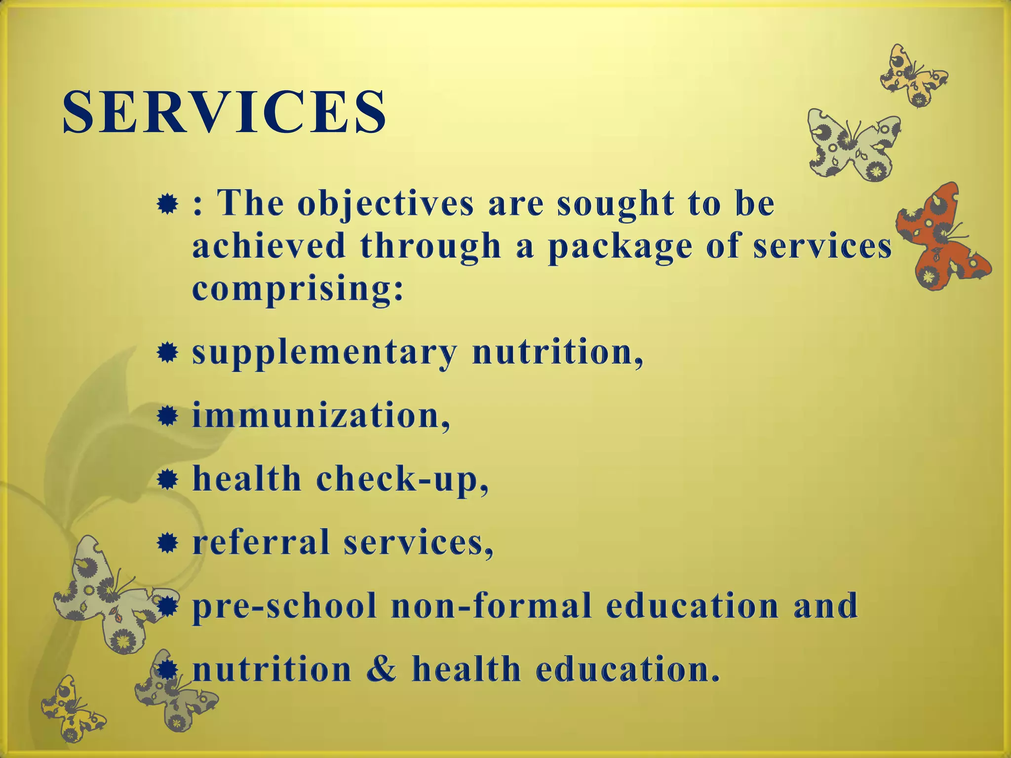 integrated child developmental scheme(ICDS) | PPTX
