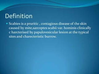 scabies | PPTX