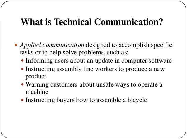 Technical Communication