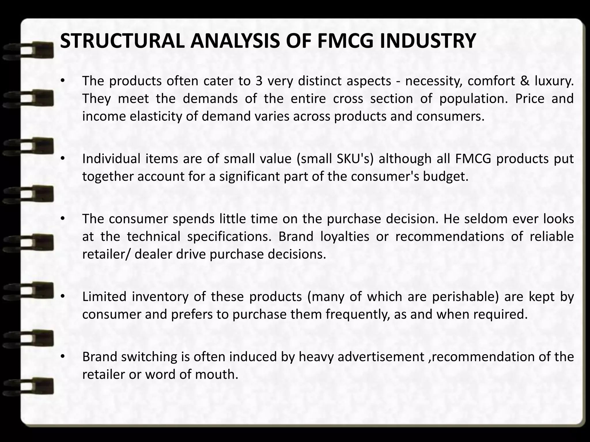 FMCG SECTOR ANALYSIS | PPTX