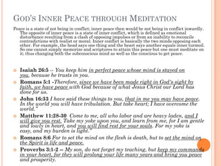Guide to Christian Meditation | PPTX
