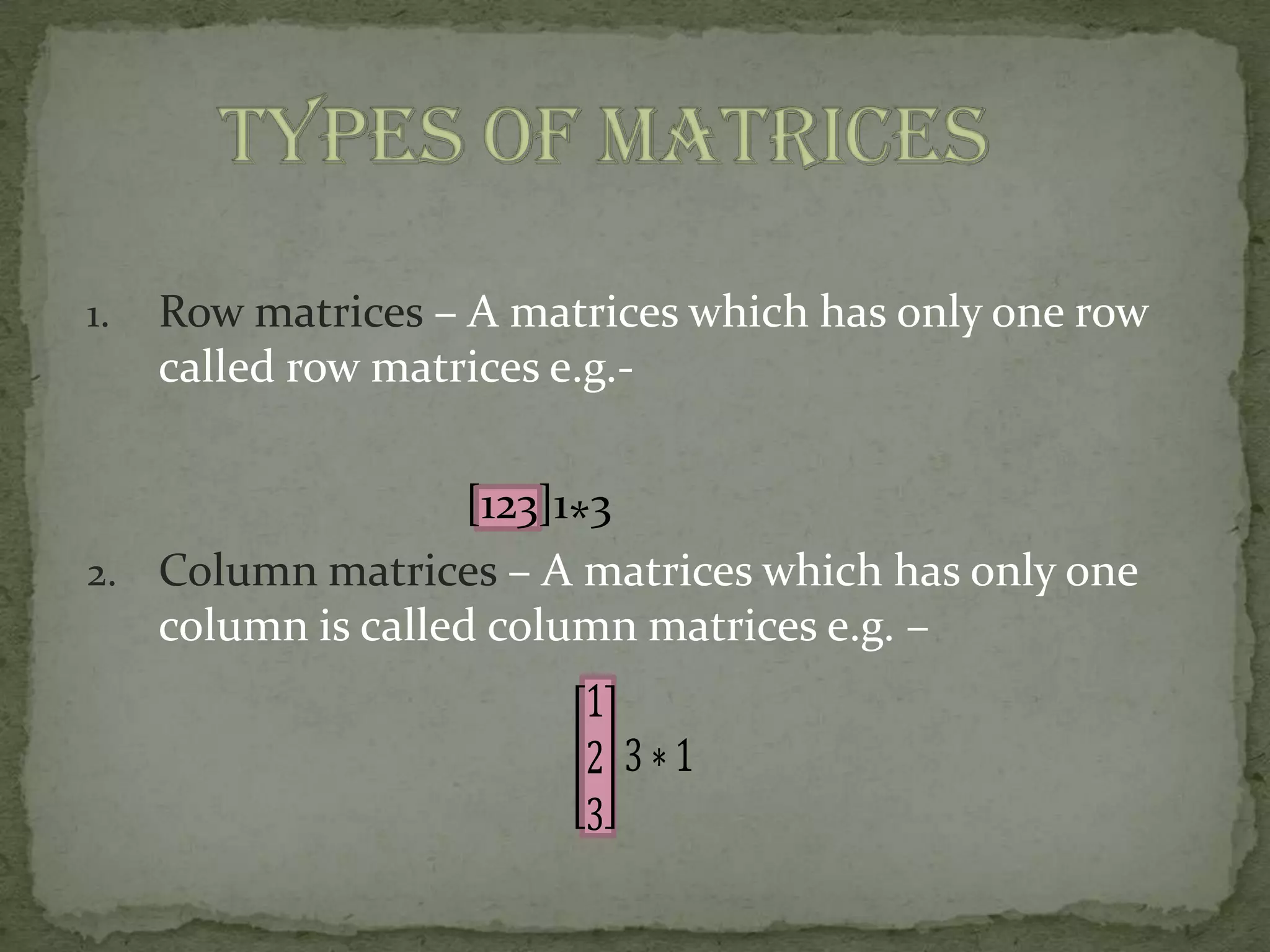 presentation on matrix | PPTX