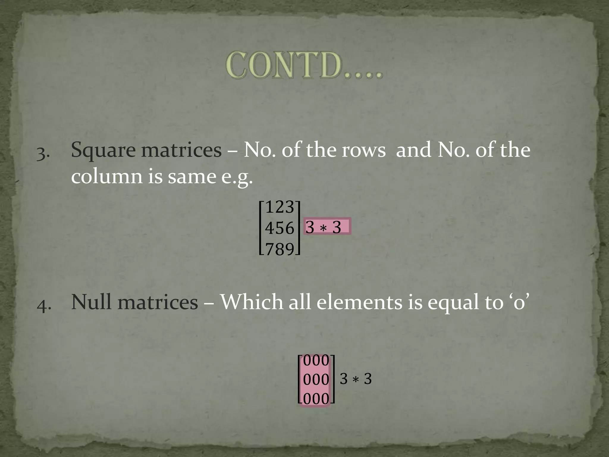 presentation on matrix | PPTX