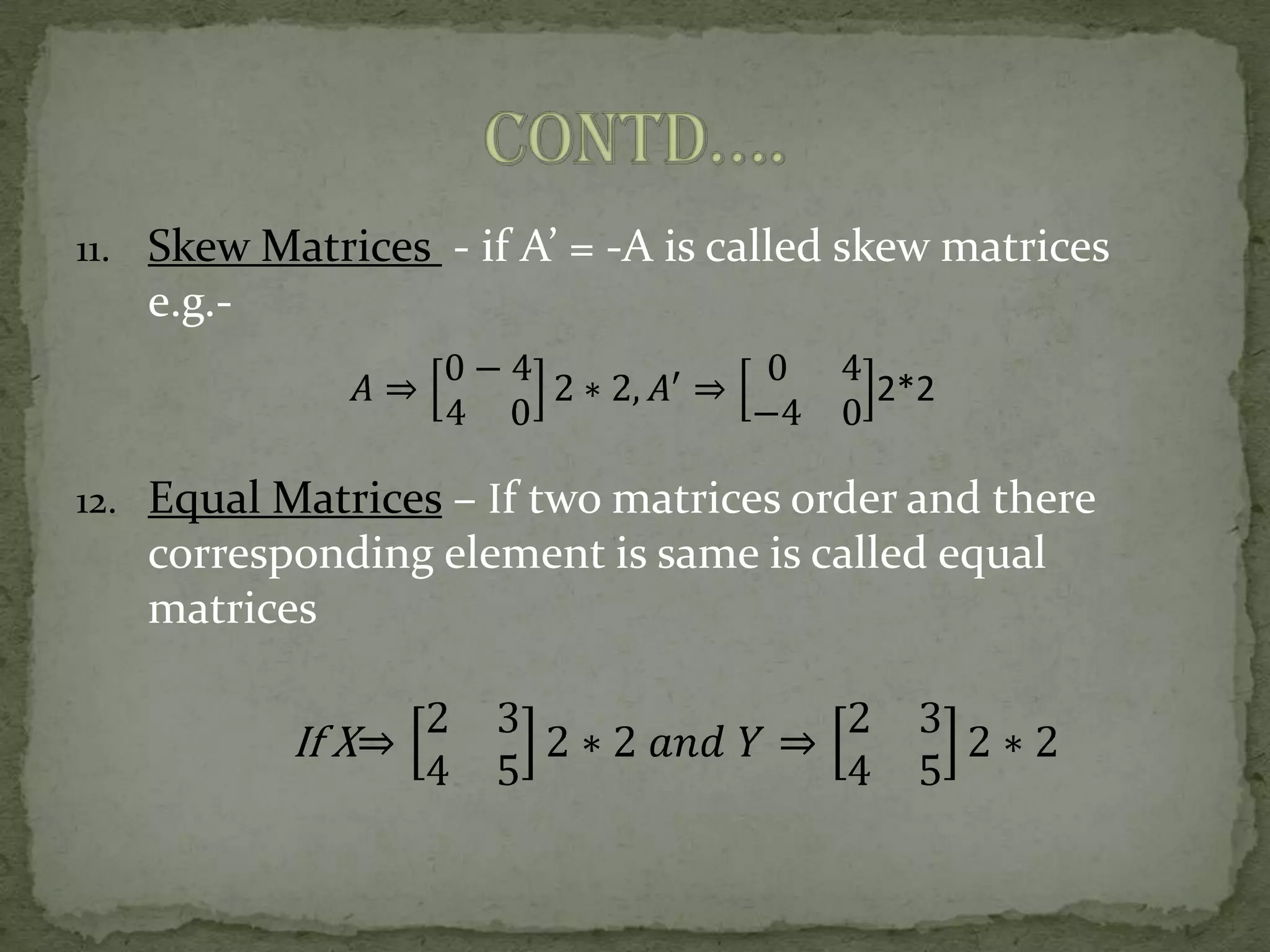 presentation on matrix | PPTX