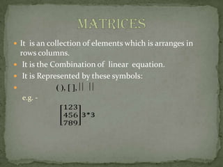 presentation on matrix | PPTX