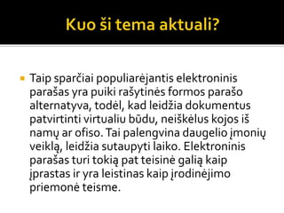 Elektroninis parašas | PPTX