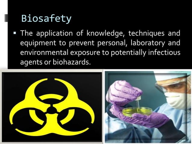 Biosafety and ethics in Molecular biology laboratory | PPTX | First Aid ...