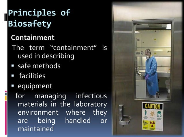 Biosafety and ethics in Molecular biology laboratory | PPTX | First Aid ...