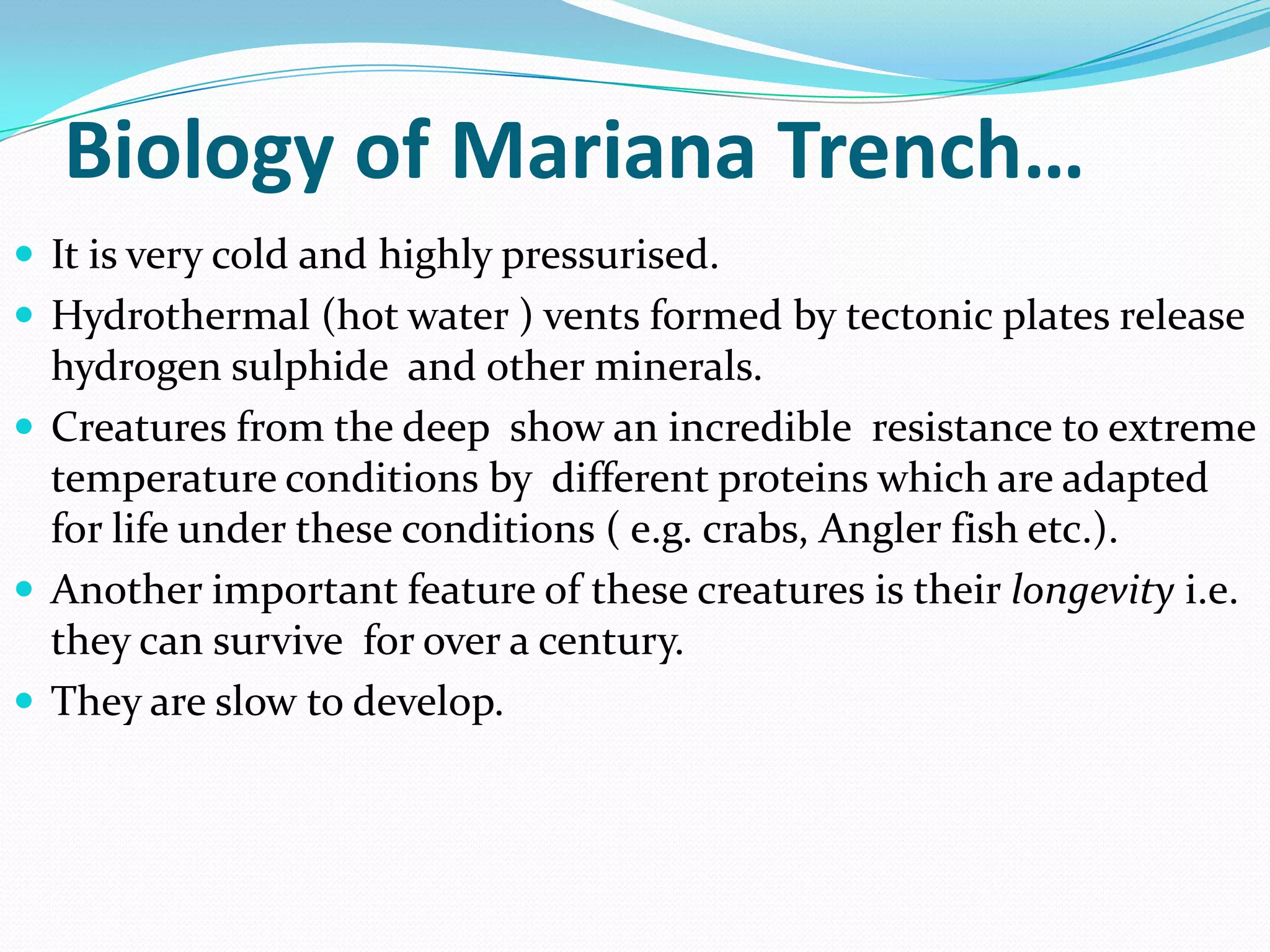 mariana trench | PPTX