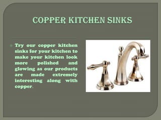 Copper sinks | PPTX