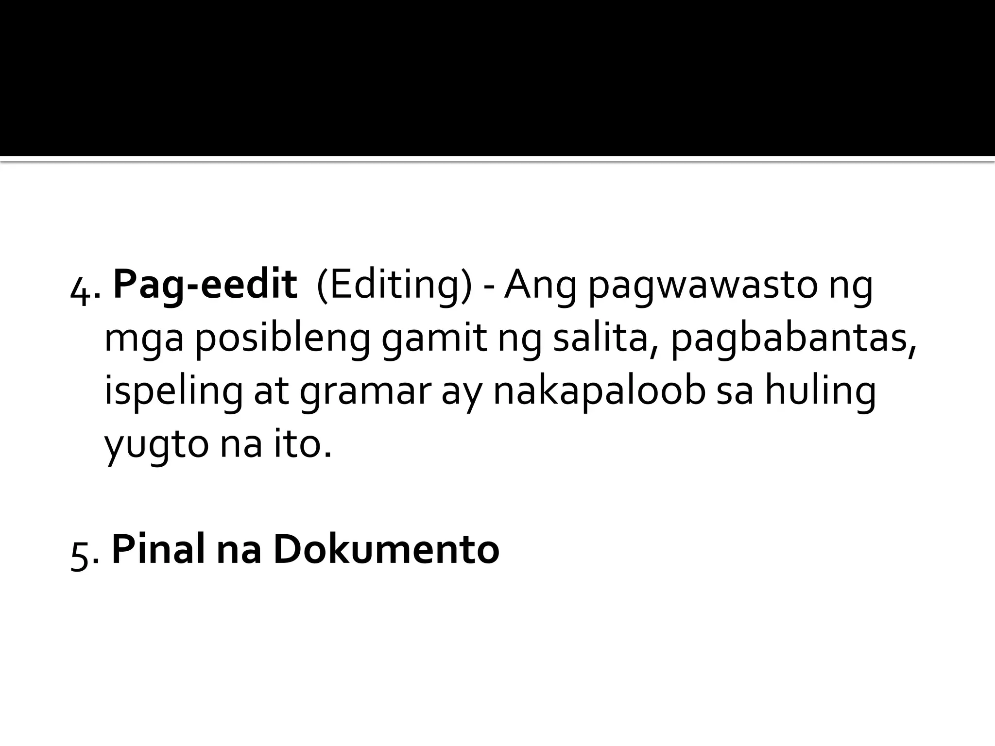 Ang Pagsulat | PPTX