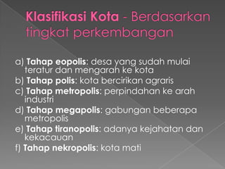 Pola Perkembangan Desa dan Kota | PPTX