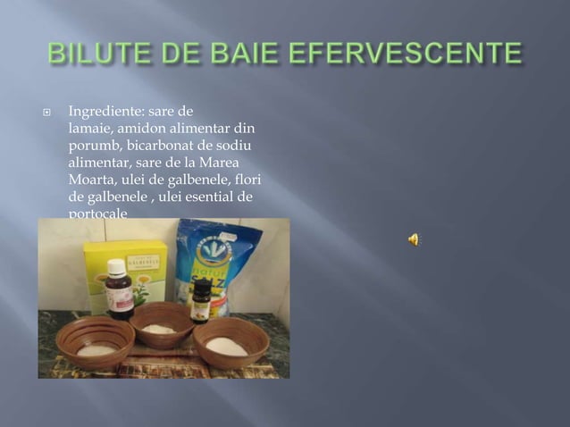 Bilute de baie efervescente- tutorial | PPTX