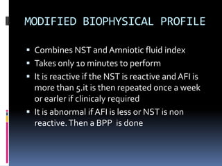 Antenatal fetal surveillance | PPTX