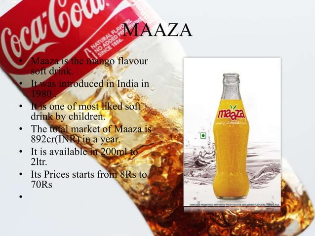 Coca-Cola Project with all products details | PPT