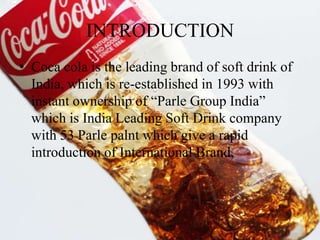 Coca-Cola Project with all products details | PPT