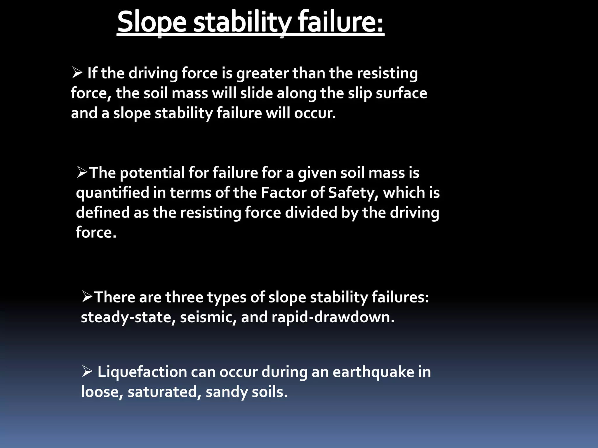 geotechnical failures of dam | PPT