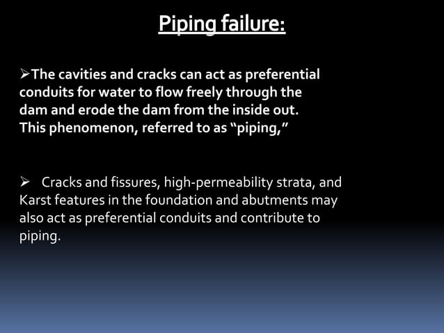 geotechnical failures of dam | PPT